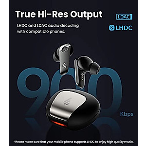 Edifier NeoBuds Pro Hi-Res Bluetooth Earbuds - Hybrid Active Noise Cancelling Earbuds with LDAC & LHDC - Wireless Earbuds - 6 Mics for Call - 24H Playtime App