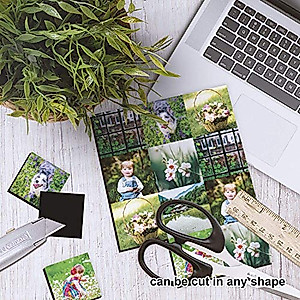 Stone City Magnetic Sheets Printable Matte Paper 12mil Thick for Inkjet Printers 8.5x 11 Inches 12 Sheets