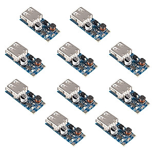 AITRIP 10 PCS PFM Control DC-DC Converter Step Up Boost Module 600MA USB Charger 0.9V-5V to 5V Power Supply Module