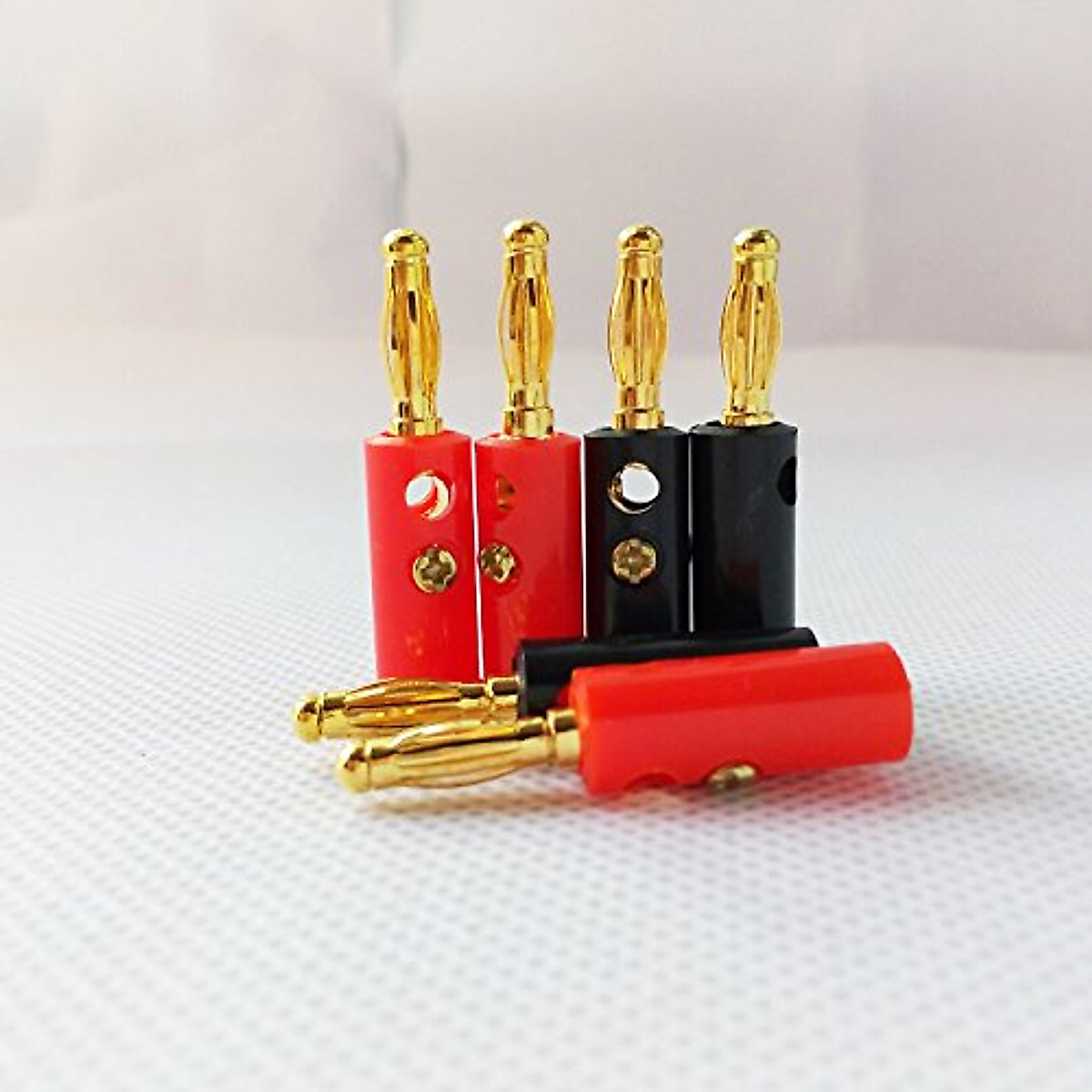 HIGHROCK 20 Banana Speaker Wire Cable Screw Plugs Connectors 4mm