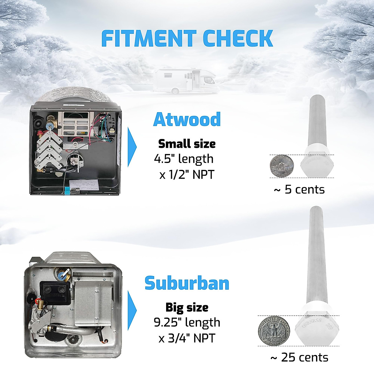 ONENESS 369 Triple Anode Rod & Dual Hex Wrench Set
