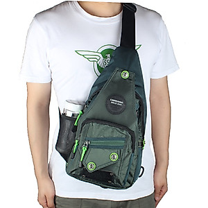 Sling Pack, Crossbody Bag for Men, Kawei Knight Small Bag Chest Pack (B-Lake Blue)