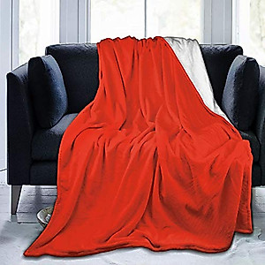 Ultra Soft Throw Blanket Flannel Fleece Warm Blanket for Living Room Bedroom Fit Adult Kids 50"x40"
