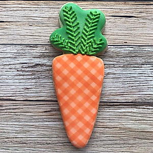 LILIAO Easter Carrot Cookie Cutter - 2 x 5 inches - Spring Sandwich Biscuit Cutters - Stainless Steel