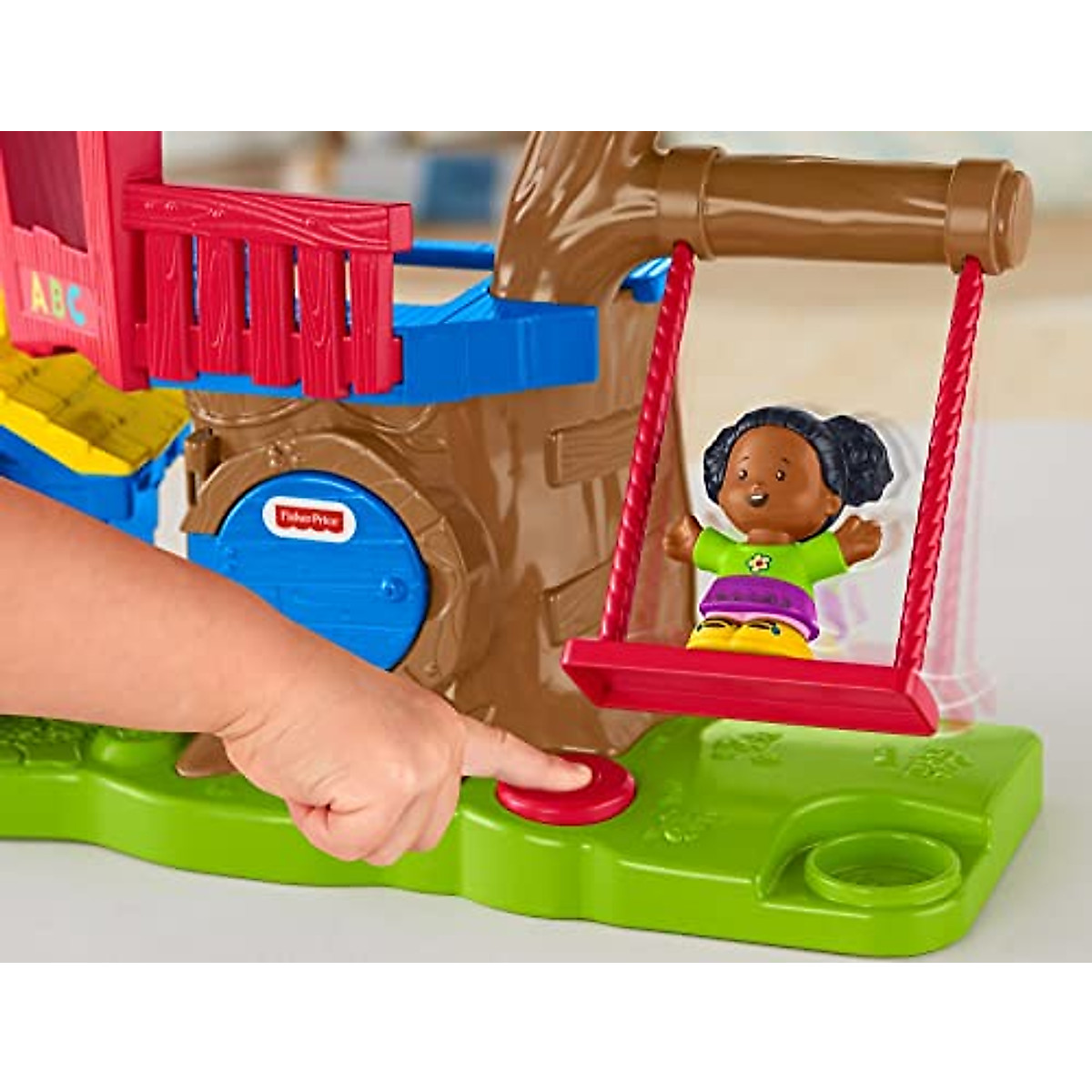 Fisher-Price Little People Toddler Musical Toy Swing & Share Treehouse Playset with 3 Figures for Pretend Play Ages 1+ Years [Amazon Exclusive]