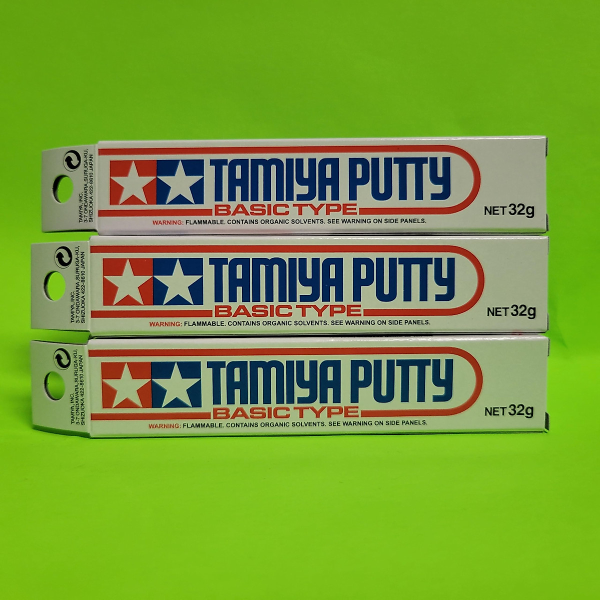 Generic 3 Pack Tamiya Basic Gray Putty 87053 TAM87053 for Modeling Models 32g, Grey