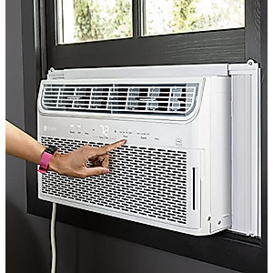 GE Profile Inverter Window Air Conditioner 12,000 BTU, WiFi Enabled, Ultra Quiet, Energy Efficient for Large Rooms, Easy Installation with Included Kit, 12K Window AC Unit, Energy Star, White
