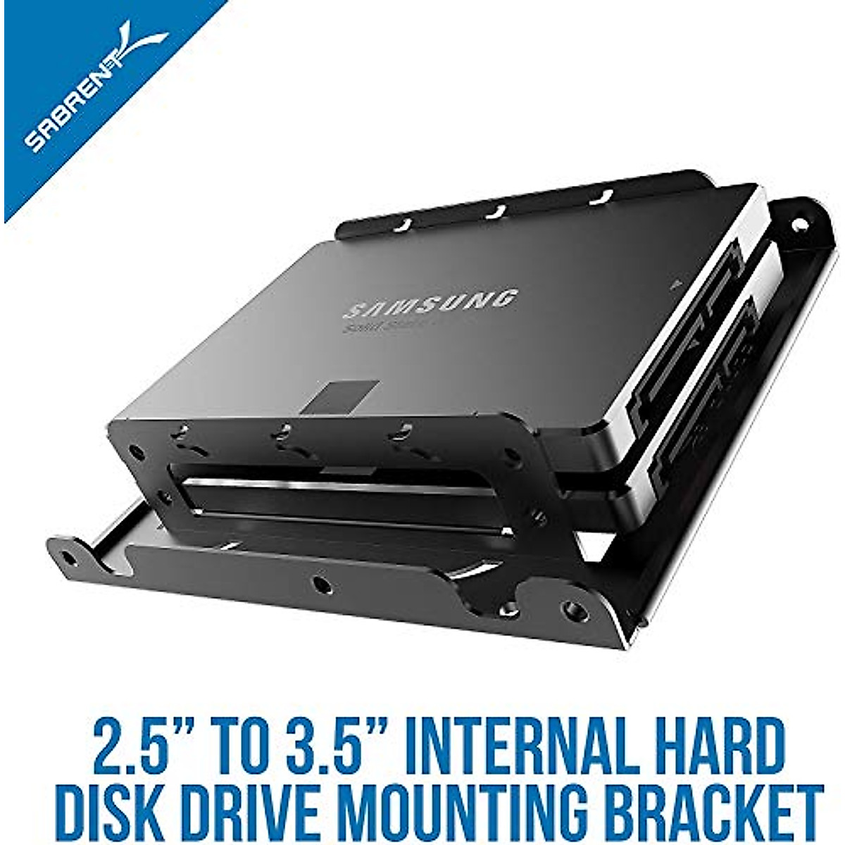 SABRENT 2.5 Inch to 3.5 Inch Internal Hard Disk Drive Mounting Bracket Kit (BK-HDDH)