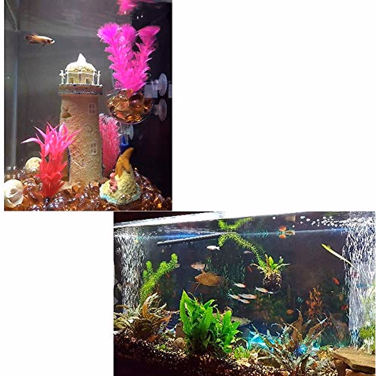 Suction Cup Planter, 4Pcs Magnetic Suction Cup Window Aquarium, Glass Vase Plant Pots Decorations Fish Tank for Aquascape Aquarium