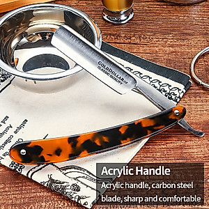 Straight Razor Kit GOLD DOLLAR Retro Shaving For Men & Barber Shaving Ready Without Stabilizer