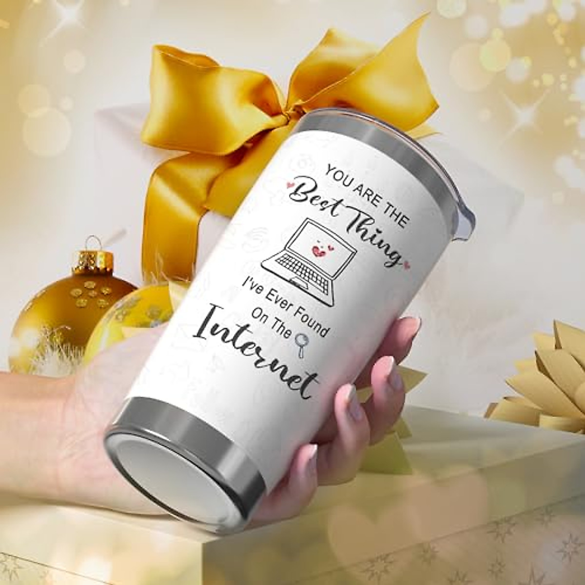 Mothers Day Gifts for Her Girlfriend Wife - Anniversary Romantic Gift for Women Couple Men Him Boyfriend Husband, Funny Galentines Birthday Gifts for Women Best Friend, Tumbler 20oz