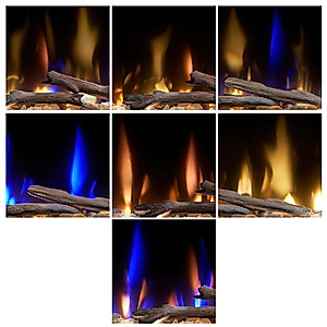 Dimplex Ignite Evolve 60 Inch Built-in Linear Electric Fireplace - Includes Driftwood Logs, Glass Media Kit, Multi-Function Remote - Personalize Flame Colors & Control with The Flame Connect App