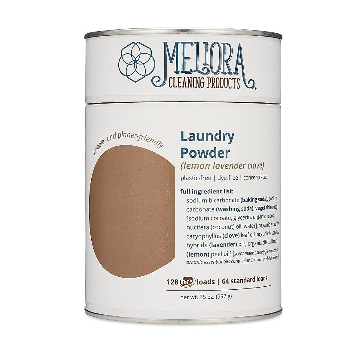 Meliora Cleaning Products Laundry Powder Detergent (128 HE Loads), Lemon-Lavender-Clove