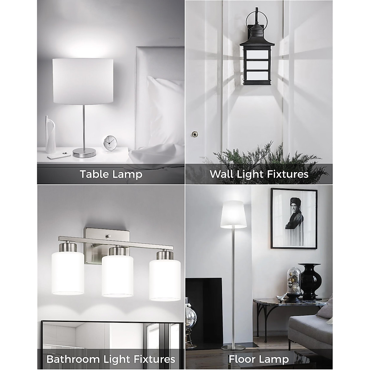 NEOROSS Timer Light Bulb, A19 Equivalent 100W LED Bulb, Built-in Automatic Timer, 11W 5000K Daylight White, 1200LM, E26 Base, Non-Dimmable, Auto On/Off for Outdoor & Indoor Security, 4 Pack