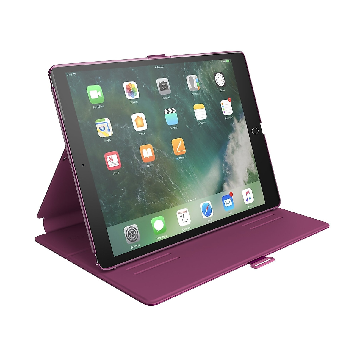 Speck Products 90915-5748 Balance Folio Case and Stand for 12.9" iPad (2017) with Magnets, Syrah Purple/Magenta Pink