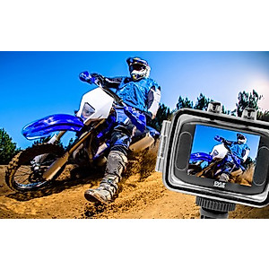 Pyle Mini HD Sports Action Camera - Camcorder w/ 5.0 MP Camera, 2" Touch Screen, USB SD Card, Rechargeable Battery - Waterproof Case, Bike Handle bar, Helmet Mount, Car Charger PSCHD30OR (Orange)