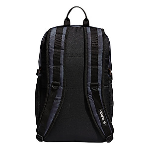 adidas Originals Energy Backpack, Stone Wash Carbon-Black/Black/Solar Red, One Size
