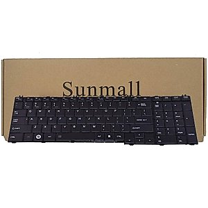SUNMALL Keyboard Replacement Compatible with Toshiba Satellite C650 C650D C655 C655D C660 C660D C665 C665D L550 L550D L650 L650D L655 L655D L670 L670D L675 L675D L770 L750D L755 B350 Series Laptop