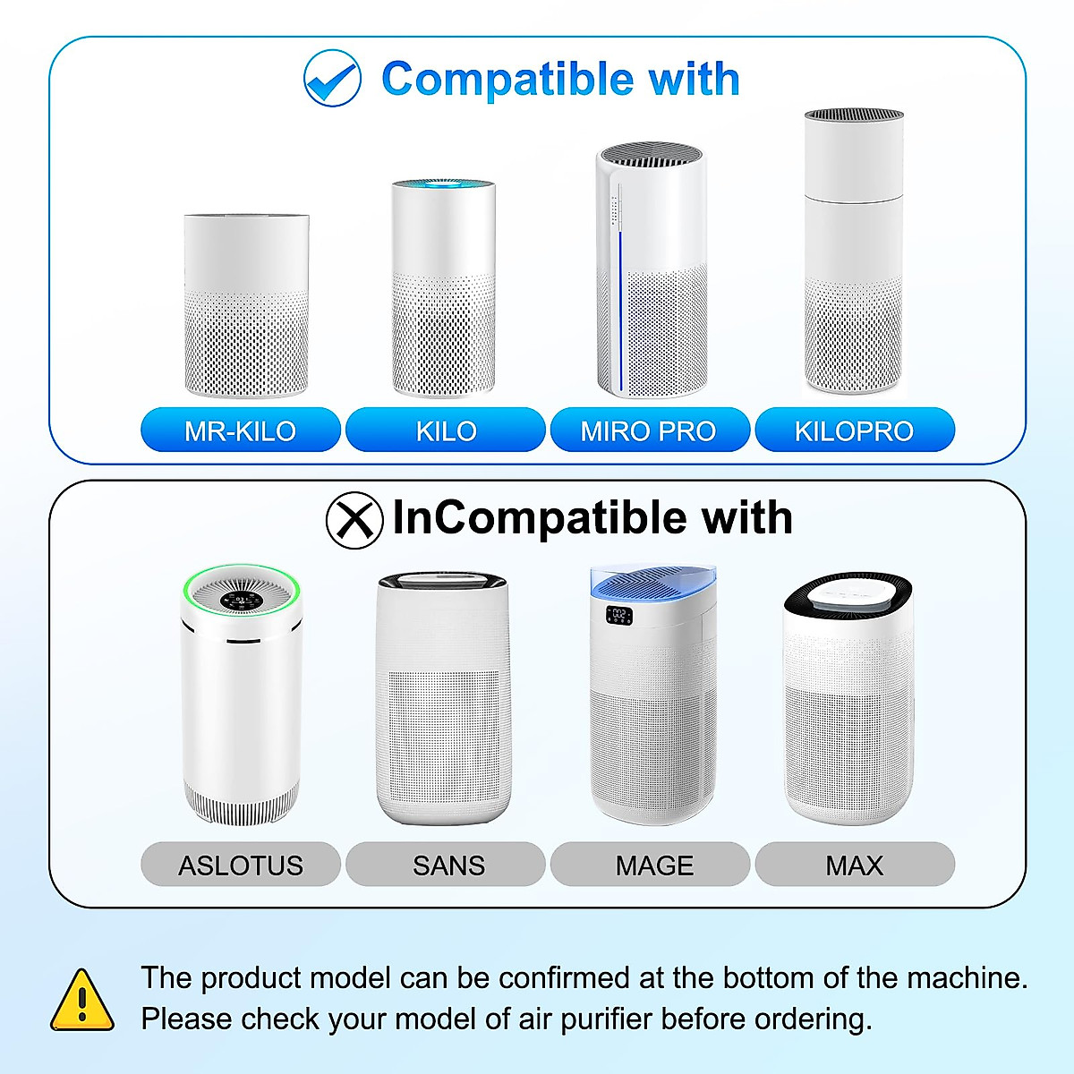 True HEPA KILO Filter Replacement for Afloia KILO, KILOPLUS, KILOPRO, MIRO,MIRO PRO and MORENTO MR-Kilo, Kalo Air Purifier, 360° 3-Stage Filtration,H13 True HEPA Filter, 2 Pack