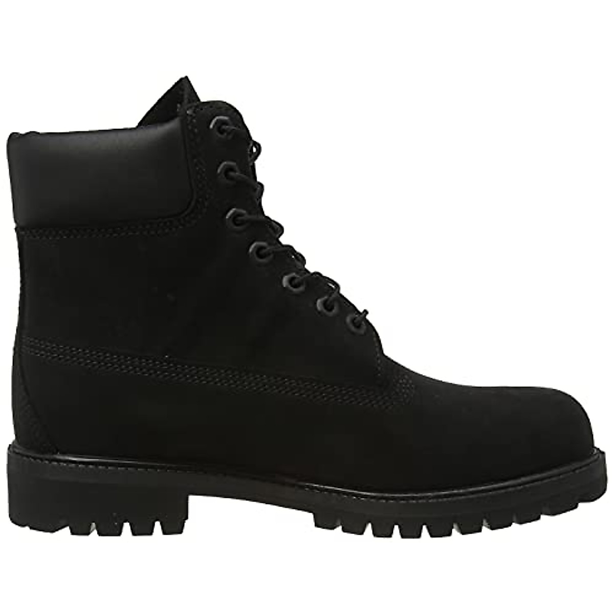 Timberland Men's 6 inch Premium Waterproof Boot, Black Nubuck, 8.5