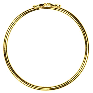 uGems 14K Gold Filled Double Heart Stacking Rings Size 7