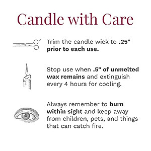 CANDLE-LITE Scented Juicy Black Cherries Fragrance, One 18 oz. Single-Wick Aromatherapy Candle with 110 Hours of Burn Time, Dark Red Color