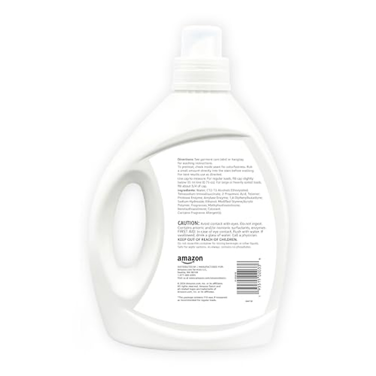 Amazon Basics Laundry Detergent Liquid, Concentrated, Fresh Scent, 110 Loads, 82.5 Fl Oz (Previously Solimo)