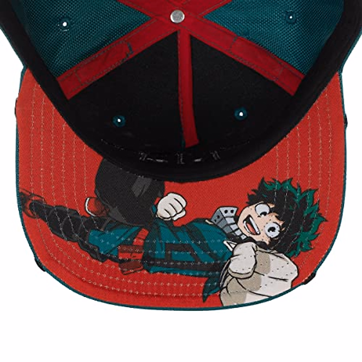 Bioworld My Hero Academia Deku Suit Up 16" Laptop Backpack & Snapback Hat Combo Set