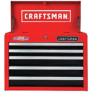 CRAFTSMAN 2000 Series 26-in W x 19.75-in H 5-Drawer Steel Tool Chest (Red)