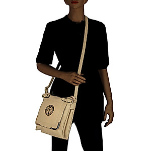 MKF Crossbody Bag for Women – PU Leather Pocketbook Handbag Multi Compartment Messenger Purse – Shoulder Strap