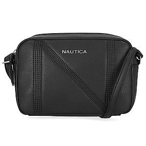 Nautica womens Nautica Candid Camera Adjustable Crossbody, Sand/Magenta, One Size