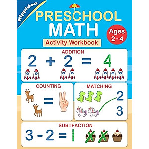 Preschool Math Workbook: Number Tracing, Addition and Subtraction math workbook for toddlers ages 2-4 and pre k