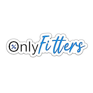 Miraki Only Fitters Sticker, Lay Pipe Hard Hat Stickers, Blue Fitter Stickers, Water Assitant Die-Cut Vinyl Hard Hat Stickers Decals for Laptop Phone Kindle Journal Water Bottles, Fitters Stickers