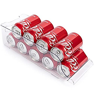 Greenco Soda Can Organizer for Refrigerator, Fridge Can Organizer, Soda Fridge Organizer, Refrigerator Drink Organizer, Fridge Organizer, Drinks, Kitchen Organization, Durable Handles, 1 Pack