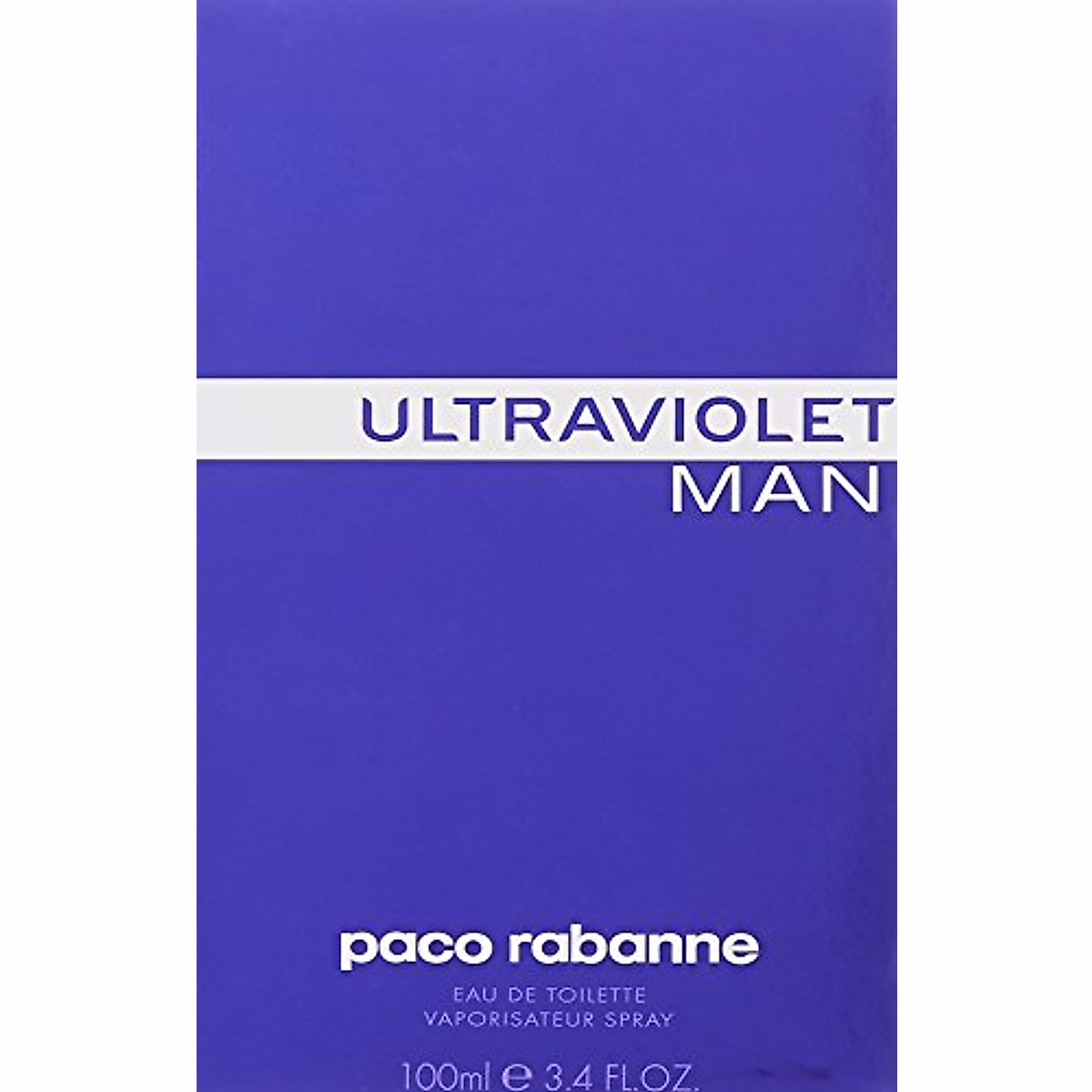 Ultraviolet By Paco Rabanne For Men. Eau De Toilette Spray 3.4 Ounces