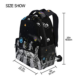 Space Astronaut Backpacks Travel Laptop Daypack School Bags for Teens Men Women