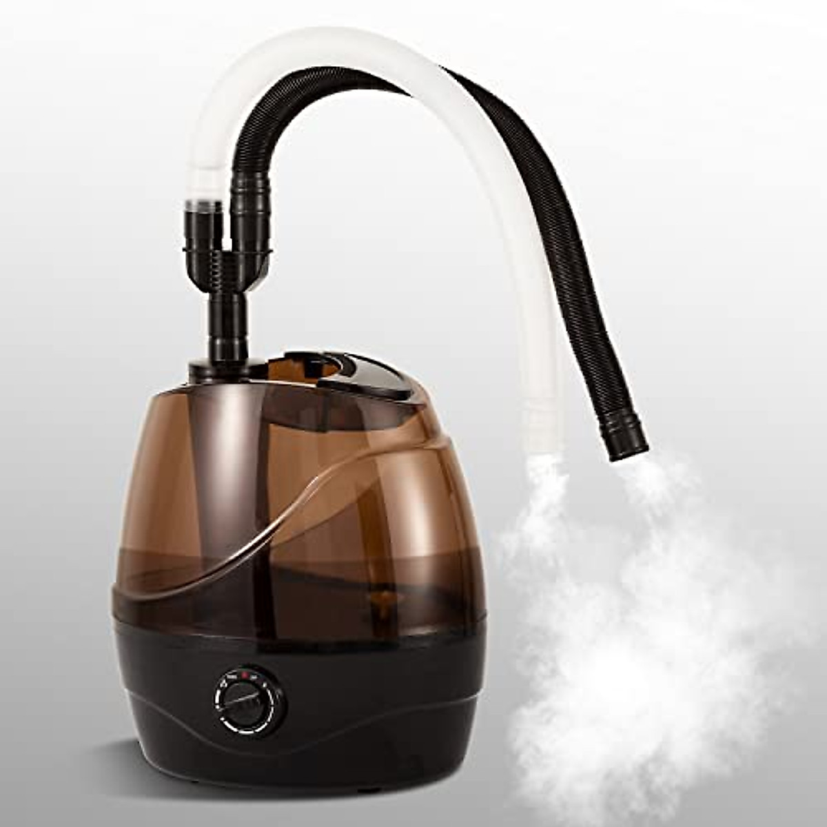 OIIBO Reptile Humidifiers, Reptile Fogger with Double Extension Tube, 2.2L Reptile Misting System, 2 in 1 Joint Fogger for Reptile Amphibians Terrarium Tank