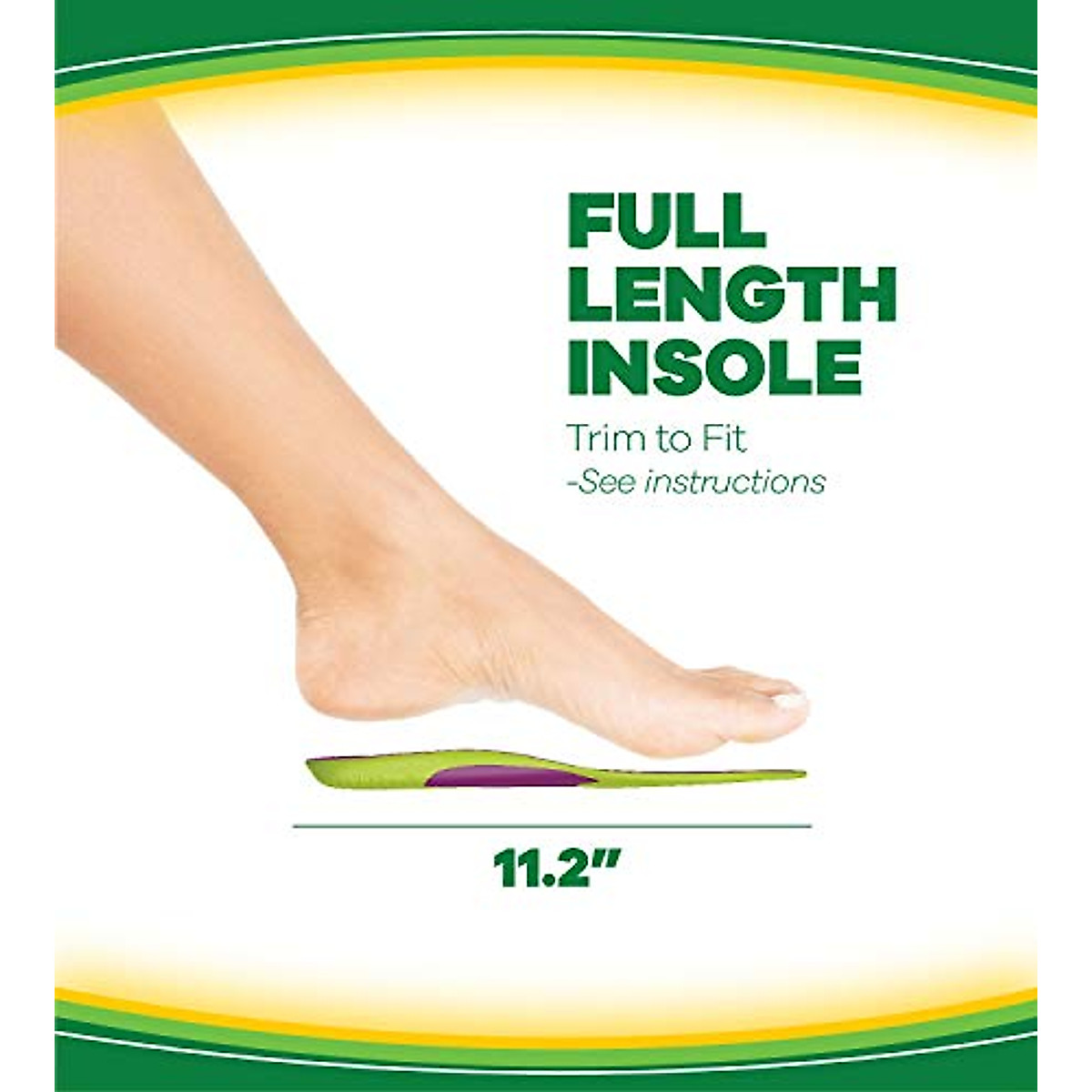 Dr. Scholl's Athletic Series Fitness Walking Insoles, Women’s Size 6-11, 1 PairMen's 8-14) 1 Pair