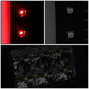 DNA MOTORING TL-F15004-LED-3D-BKSM-G2 LED 3D Tail Light Assembly Driver & Passenger Side [Compatible with 04-08 Ford F150 Lobo]