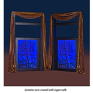 Anderson's Purple Metallic Tulle Wedding Decorating Fabric, 51 Inches x 40 Yards