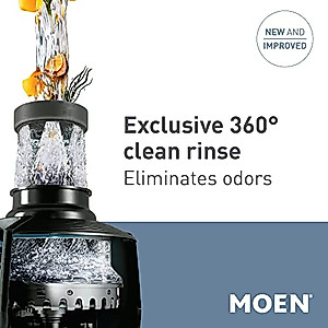 Moen GXP50C Prep Series PRO 1/2 HP Continuous Feed Garbage Disposal, Power Cord Included