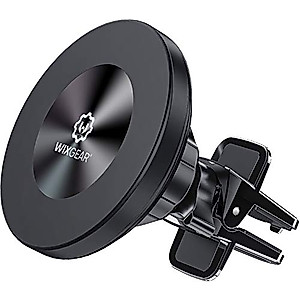 WixGear Magnetic Phone Car Mount, Universal Air Vent Magnetic Phone Car Mount Phone Holder, Compatible with iPhone 12 and with All Cell Phones, iPhone 12 Car Mount