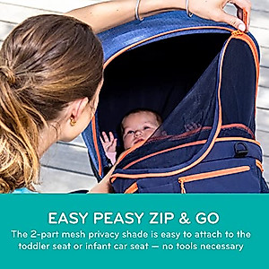 Evenflo Pivot Vizor Travel System with LiteMax Infant Car Seat (Chasse Black)