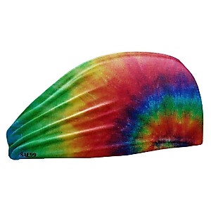 SAE99 Rainbow Tie-Dye Headband, Soft Stretchy Headband One Size Fits All