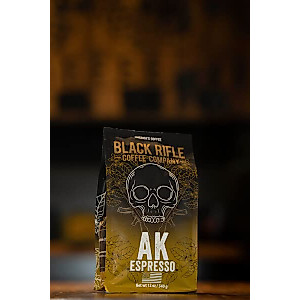 Black Rifle Coffee Company, AK-47 Espresso,100% Arabica Coffee,Colombian Supremo Roasted Dark, Whole Bean 12 oz Bag