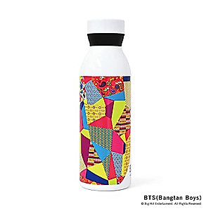 BUILT BTS Stainless Steel Leak Proof Thermos Water Bottle, All Members, 18 Ounce