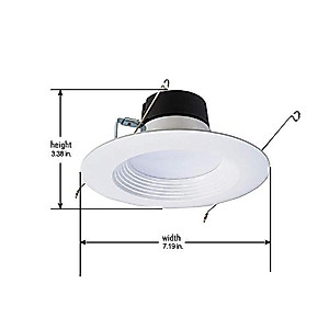 HALO LT 5/6 inch Selectable 3CCT (3000-5000K) Integrated LED, White Recessed Light, Dimmable Retrofit Trim