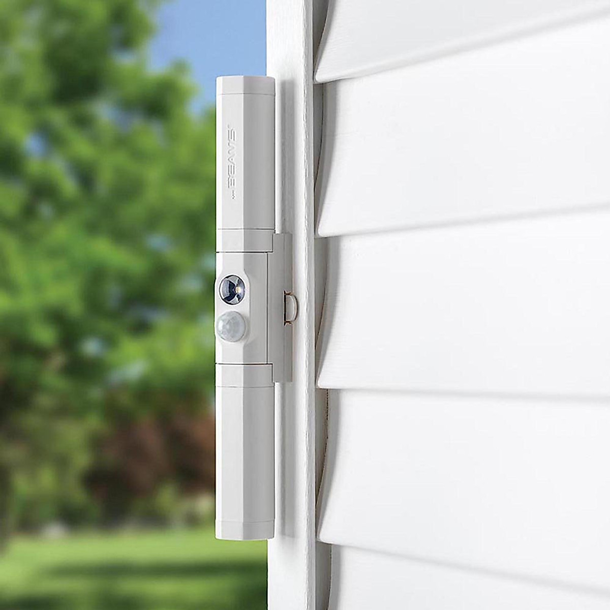 Beams MB970 100 Lumen LED Wireless Battery Powered Motion Sensing Indoor/Outdoor Slim Safety Light, 1-Pack, White