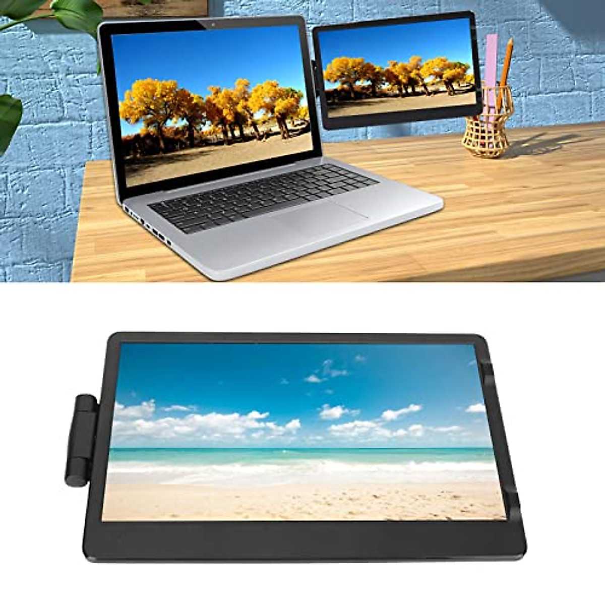 VINGVO Laptop Monitor Extender, Mini HD Multimedia Interface 11.6 Inch Laptop Screen Extender for Phone