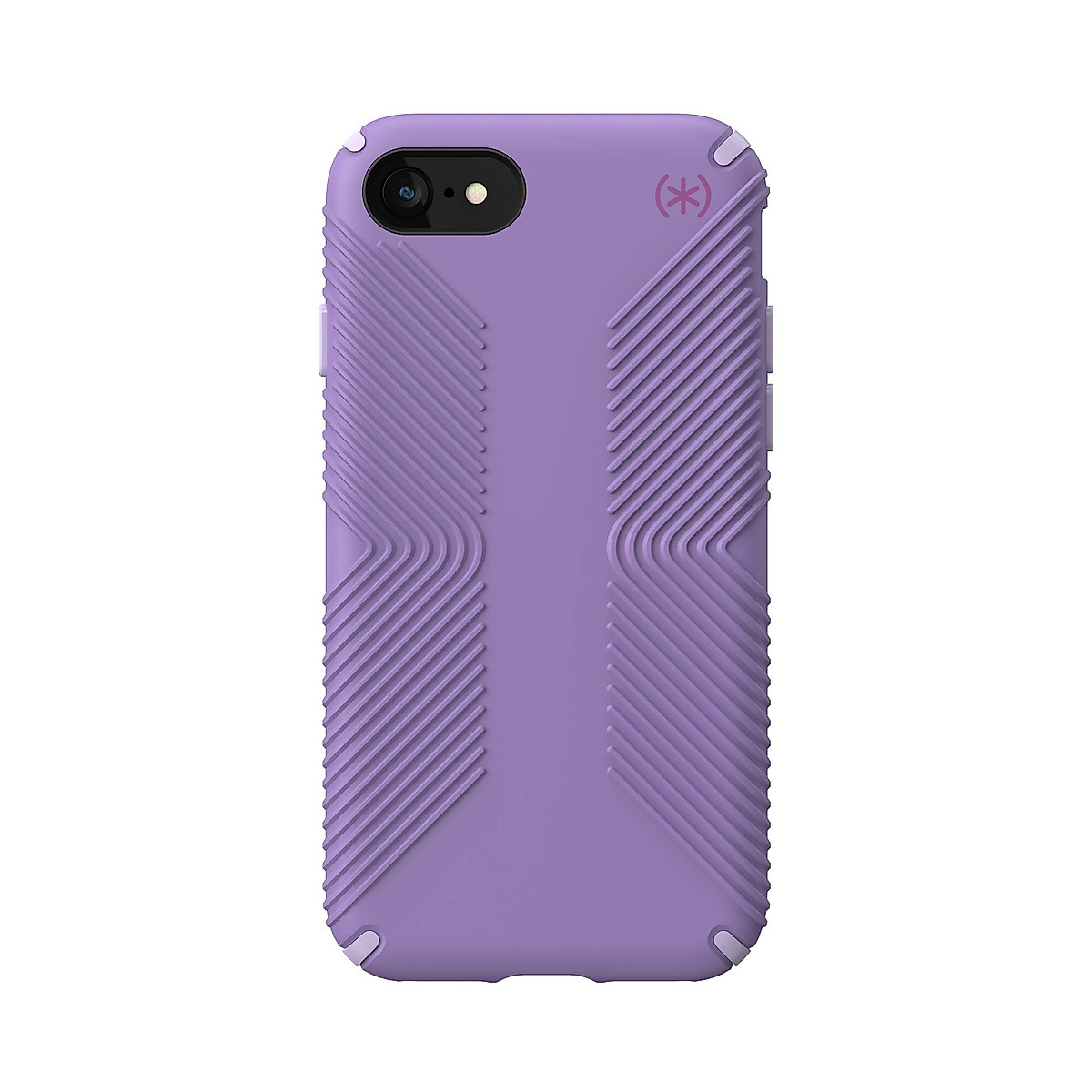Speck Products Presidio2 Grip Case, Compatible with iPhone SE (2022)| iPhone SE (2020)| iPhone 8| iPhone 7, Marabou Purple/Concord Purple/Plum Purple